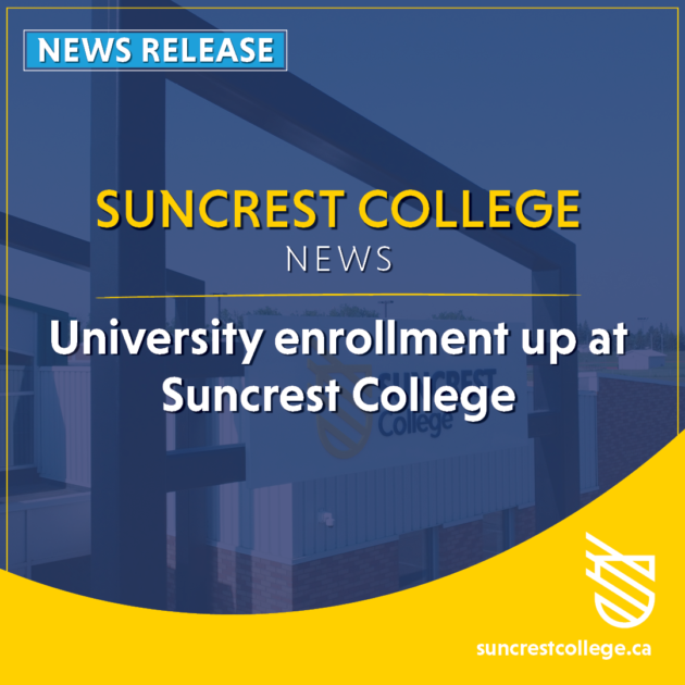 Suncrest College - University enrollment up at Suncrest College